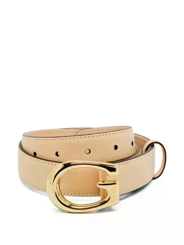 Gucci Selleria G Buckle Belt - Neutrals