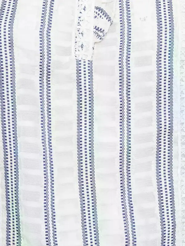 Sandro Guipure-lace Striped Blouse