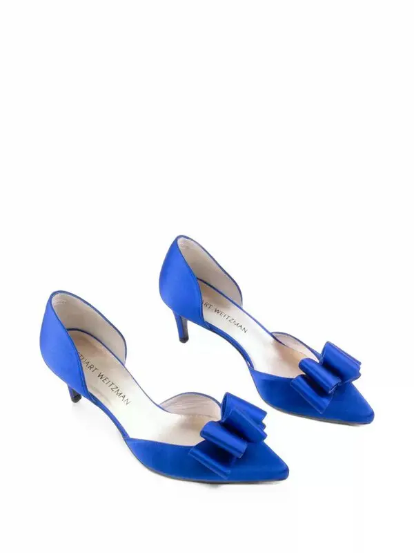 STUART WEITZMAN Bow-detail Pointed-toe Pumps