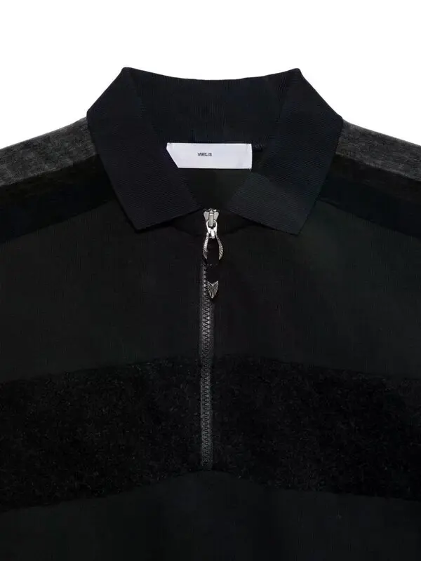 TOGA VIRILIS Panelled Zip-fastening Sweatshirt