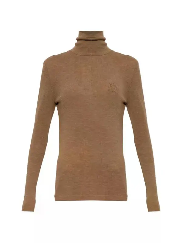 Max Mara Wool Turtleneck Sweater - Brown