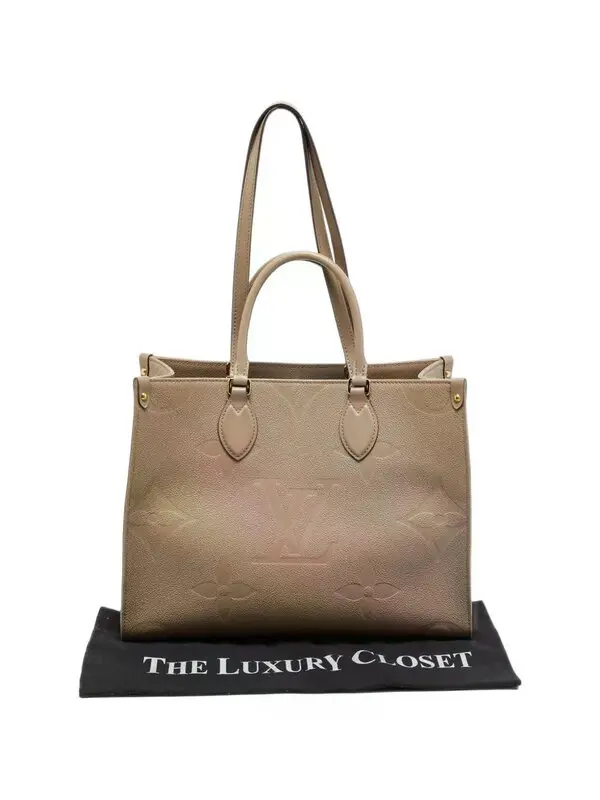 LOUIS VUITTON 2021 Medium Onthego Empreinte Monogram Tote Bag