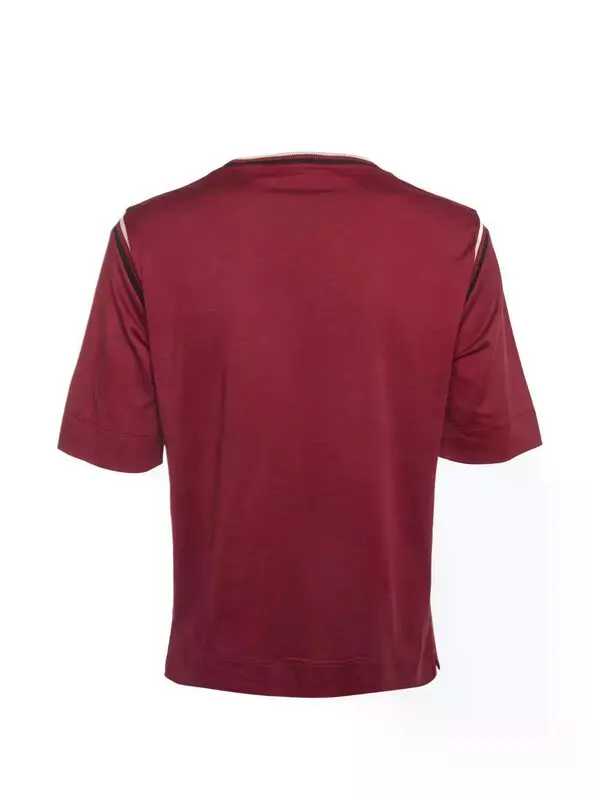 Loro Piana Lovebeat Heart-crest T-shirt - Red