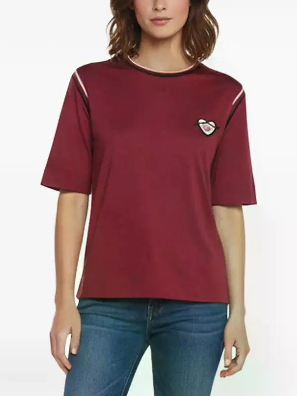 Loro Piana Lovebeat Heart-crest T-shirt - Red