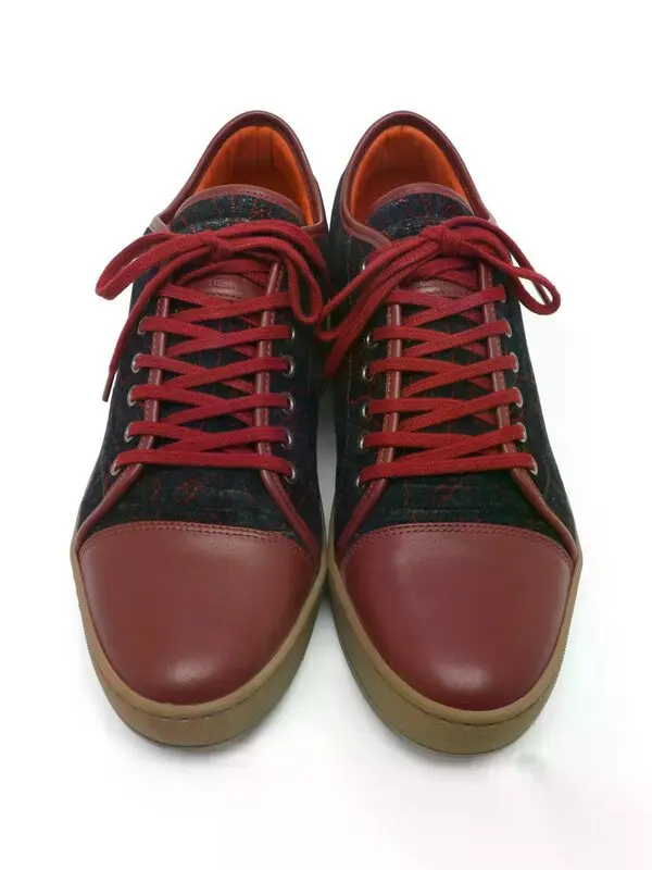 LOUIS VUITTON Paisley-print Velvet-panel Sneakers