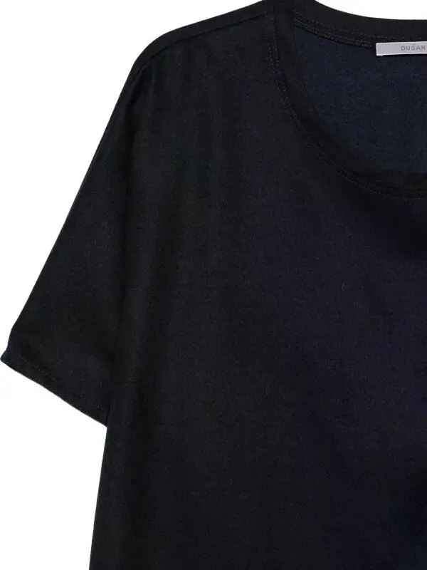Dusan Crew Neck Flannel Top