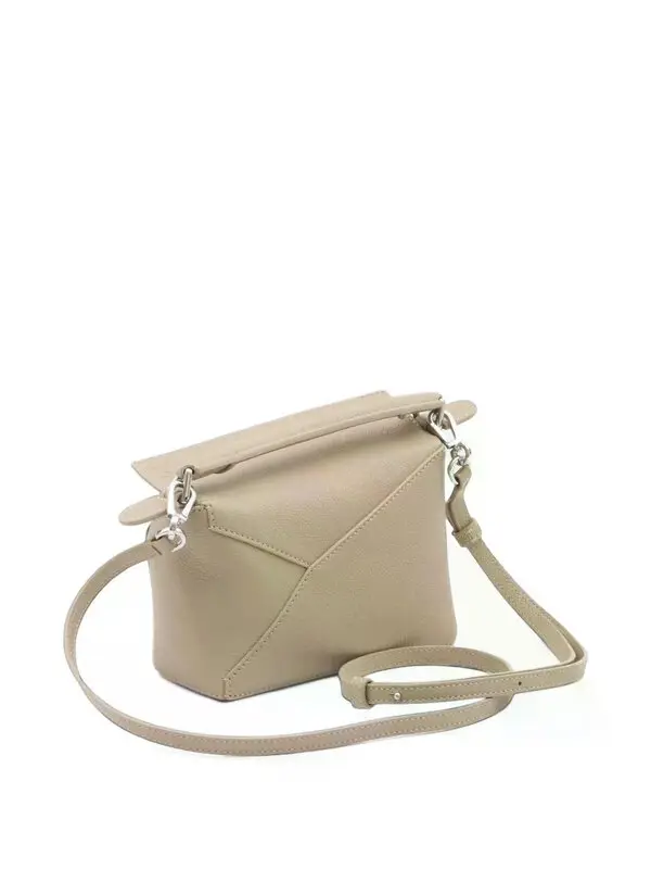 Loewe Mini Puzzle Edge Bag In Soft Grained Calfskin - Neutrals