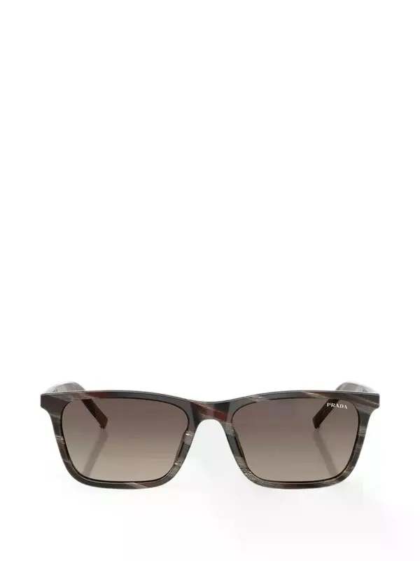 Prada Rectangle-frame Sunglasses - Brown