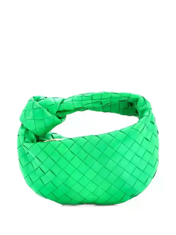 Bottega Veneta Bv Jodie Intrecciato Nappa Mini Hobo Bag - Green