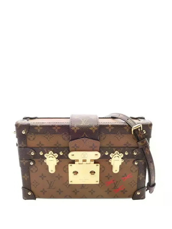 LOUIS VUITTON 2021-2026 Monogram Reverse Petite Malle Crossbody Bag