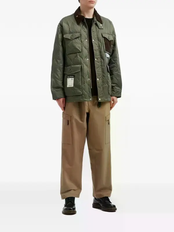 Izzue Quilted Corduroy-collar Jacket