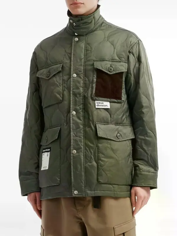Izzue Quilted Corduroy-collar Jacket