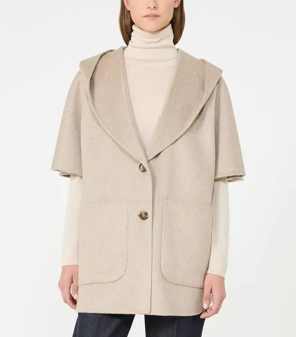 Max Mara Cashmere Hooded Cape