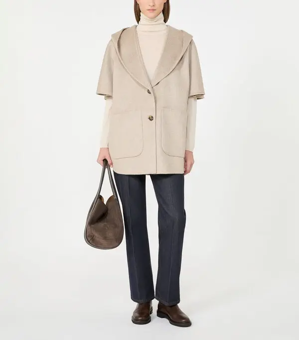 Max Mara Cashmere Hooded Cape