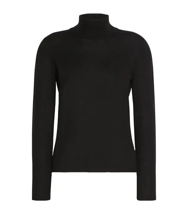 Max Mara Cashmere Funnel-neck Sweater - Black