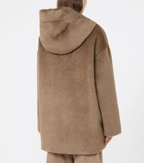 Max Mara Wool Reversible Hooded Jacket
