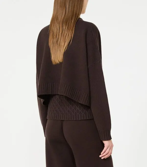 Max Mara Wool-cashmere Cropped Cardigan