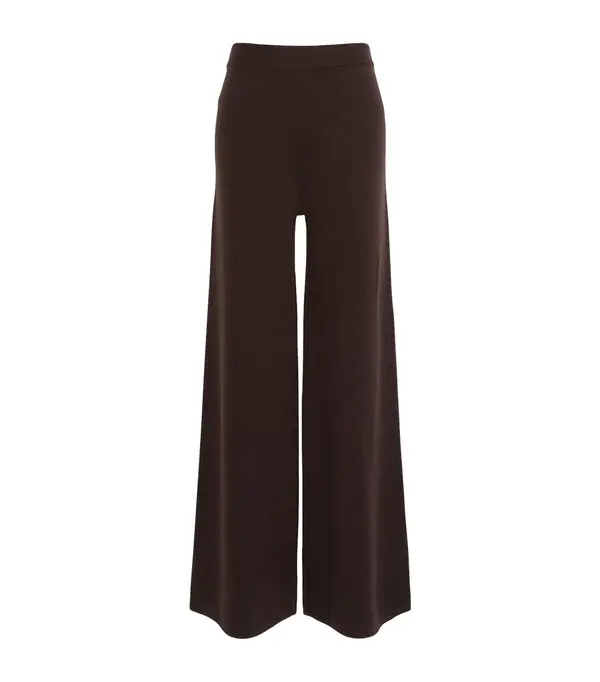 Max Mara Wool-cashmere Knit Trousers