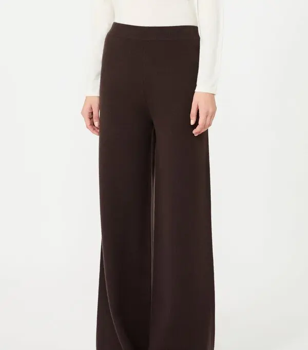 Max Mara Wool-cashmere Knit Trousers