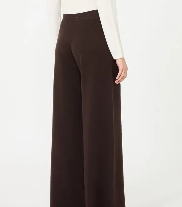 Max Mara Wool-cashmere Knit Trousers