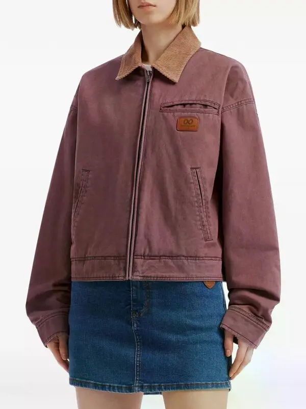 CHOCOOLATE Corduroy-collar Logo-patch Jacket