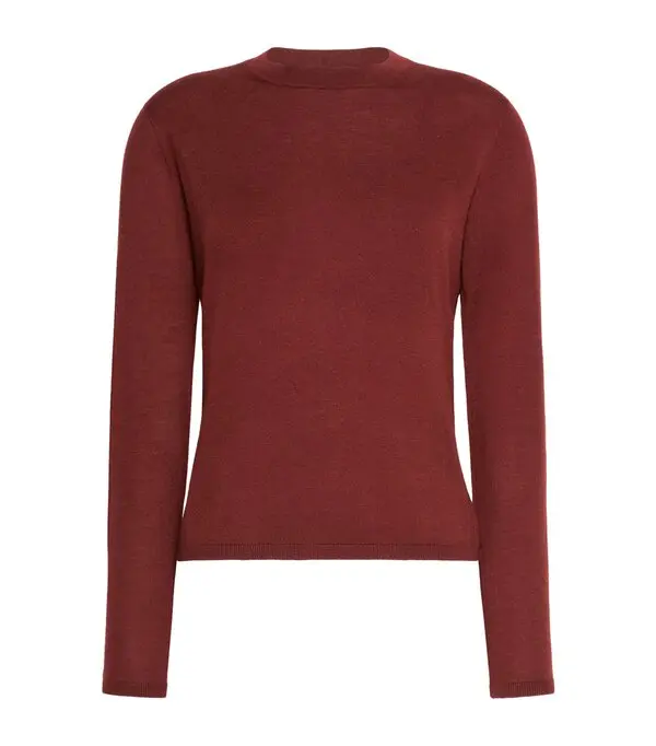 Max Mara Cashmere Crew-neck Sweater - Burgundy
