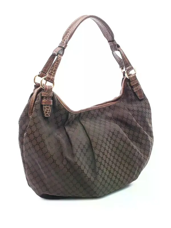 Celine 20th Century Macadam Canvas Shoulder Bag