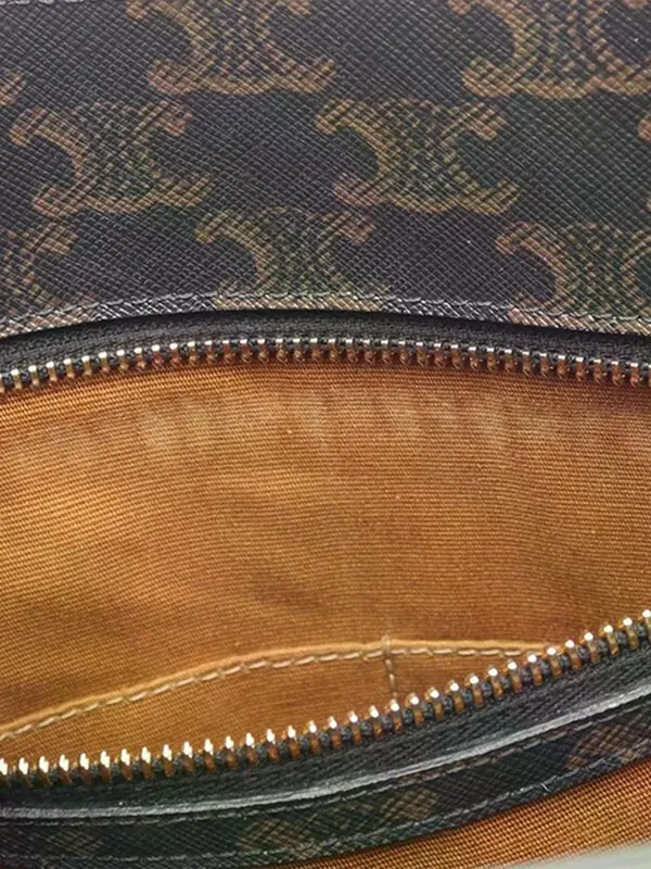 Celine 2010-2026 Small Triomphe Coated Canvas Vertical Cabas Tote Satchel