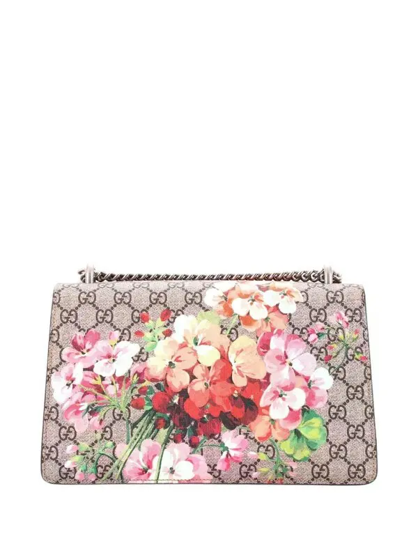 Gucci Dionysus Bag Blooms Print Gg Coated Canvas Small Shoulder Bag