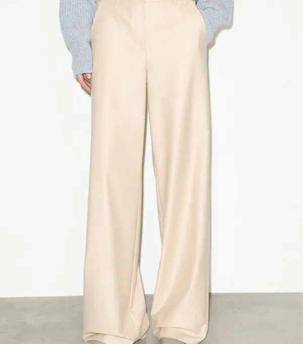 Max & Co. Virgin Wool-blend Wide-leg Trousers