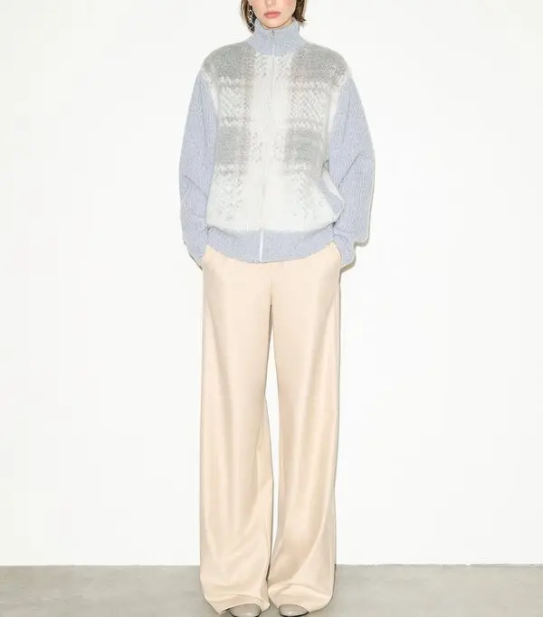 Max & Co. Virgin Wool-blend Wide-leg Trousers