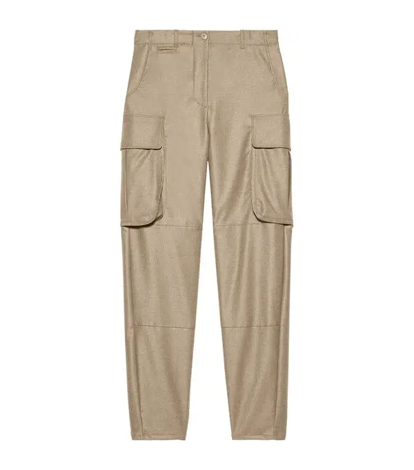 Max & Co. Virgin Wool-blend Cargo Trousers