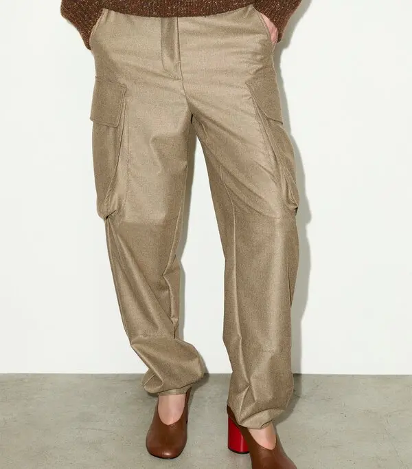 Max & Co. Virgin Wool-blend Cargo Trousers