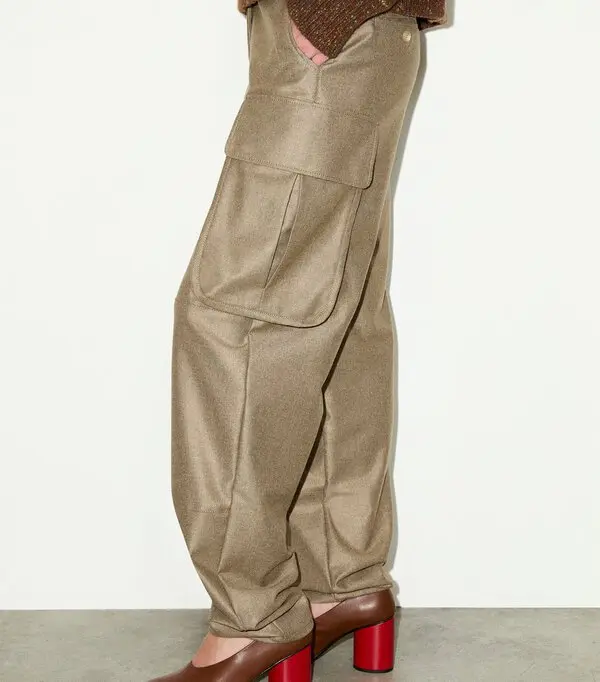 Max & Co. Virgin Wool-blend Cargo Trousers