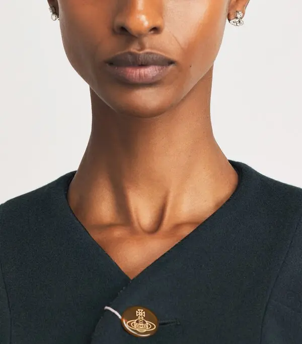 VIVIENNE WESTWOOD Crystal Ondina Stud Earrings