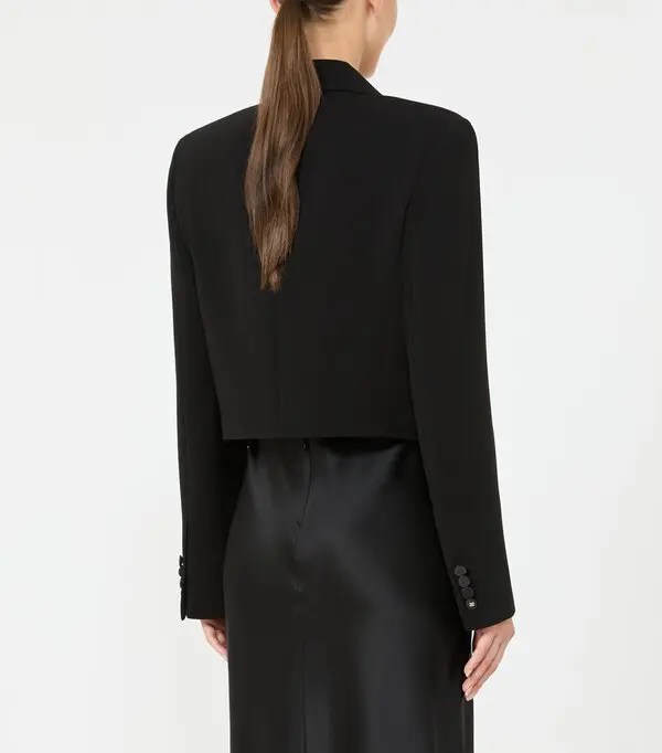 Max Mara Cropped Tuxedo Jacket