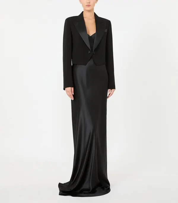 Max Mara Cropped Tuxedo Jacket