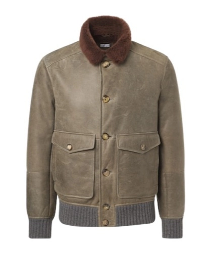 Brunello Cucinelli Shearling-lined Leather Blouson Jacket