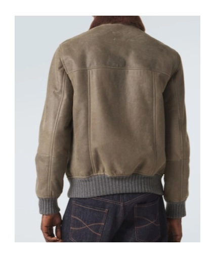 Brunello Cucinelli Shearling-lined Leather Blouson Jacket