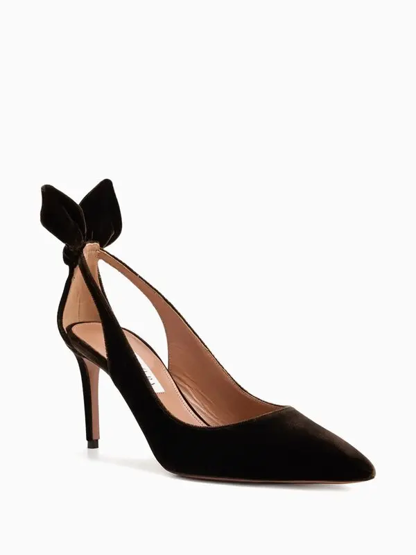 AQUAZZURA 85mm Bow-tie Pumps