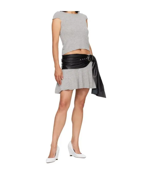 Gimaguas Elastic-waist Skirt - Grey