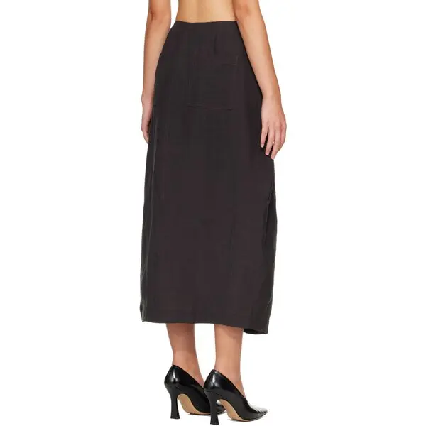 Studio Nicholson Brydes Balloon Skirt - Brown