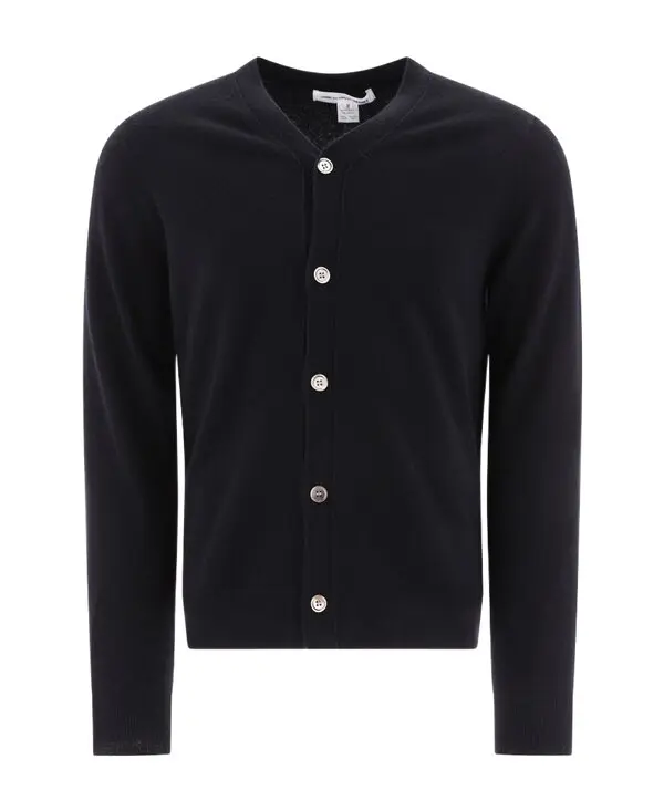 Comme Des Garçons V-neck Long-sleeved Cardigan
