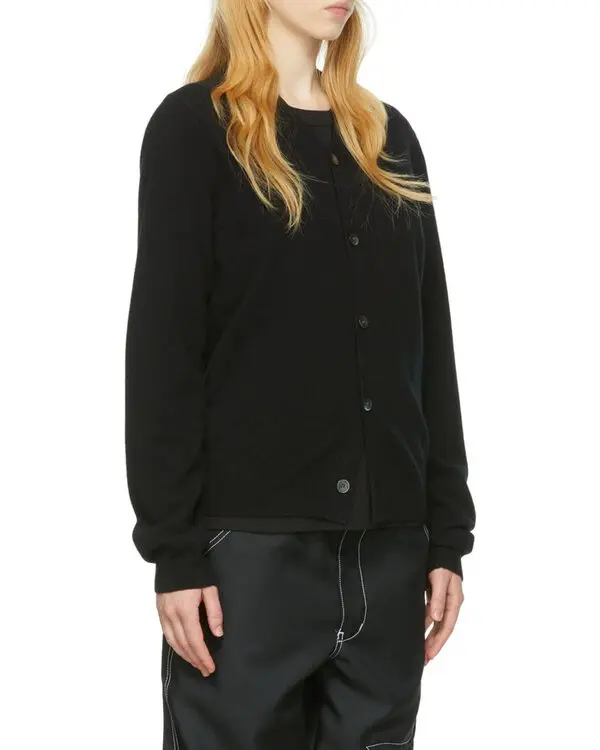 Comme Des Garçons V-neck Long-sleeved Cardigan