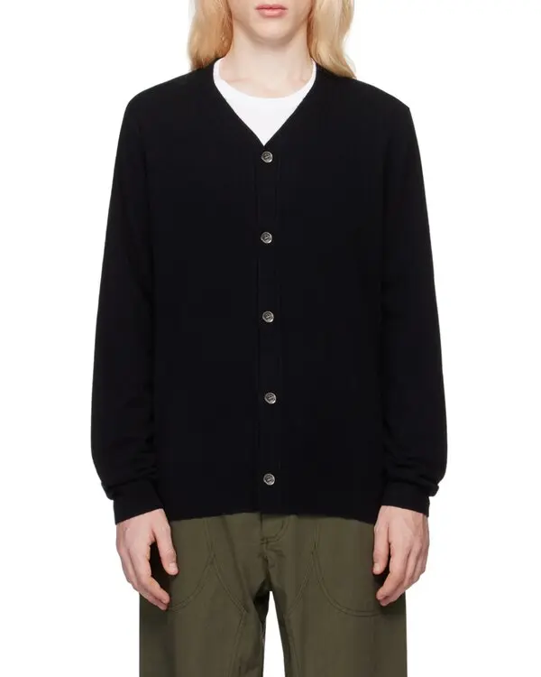 Comme Des Garçons V-neck Long-sleeved Cardigan