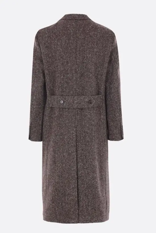 Dolce & Gabbana Dolce Gabbana Double-breasted Herringbone Coat