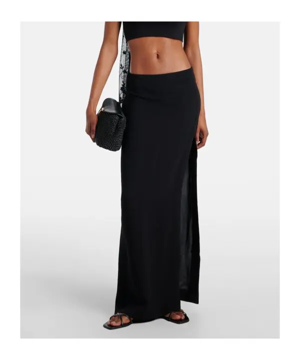 TOTEME Side-slit Crêpe Maxi Skirt