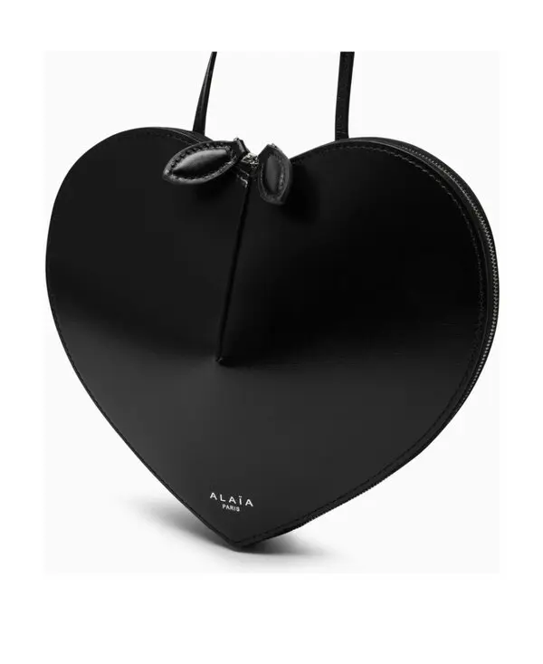 Alaïa Heart-shaped Shoulder Bag - Black