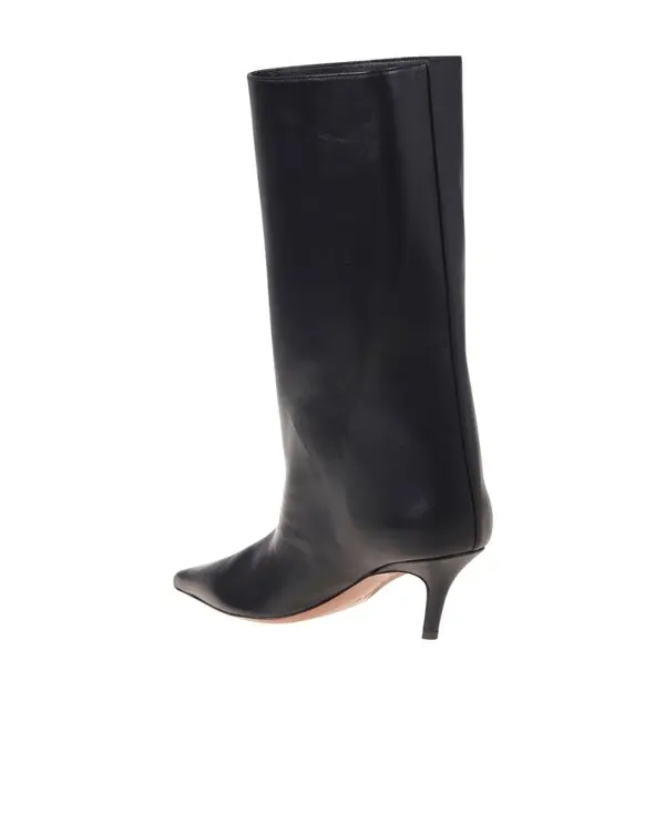 Amina Muaddi Pointed Short Boots