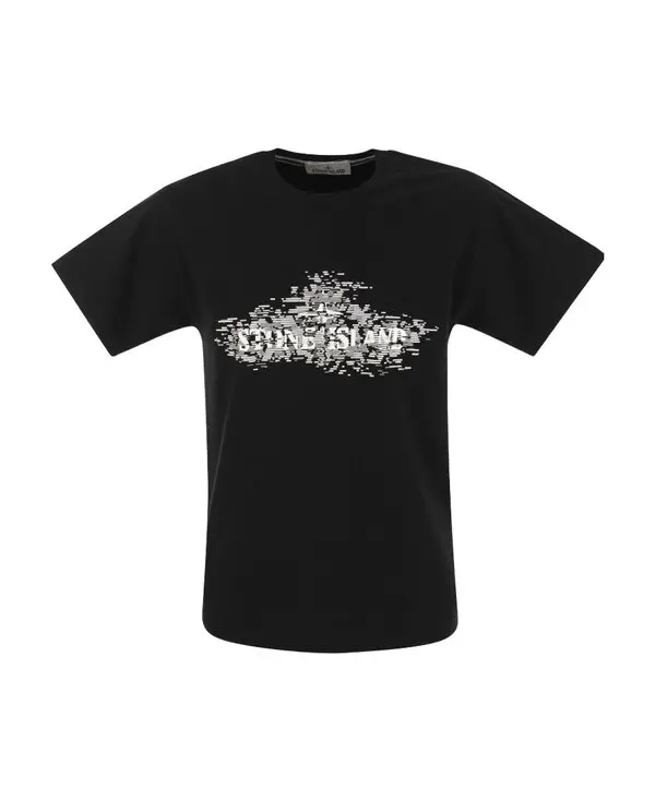 Stone Island Debossed-logo Cotton T-shirt